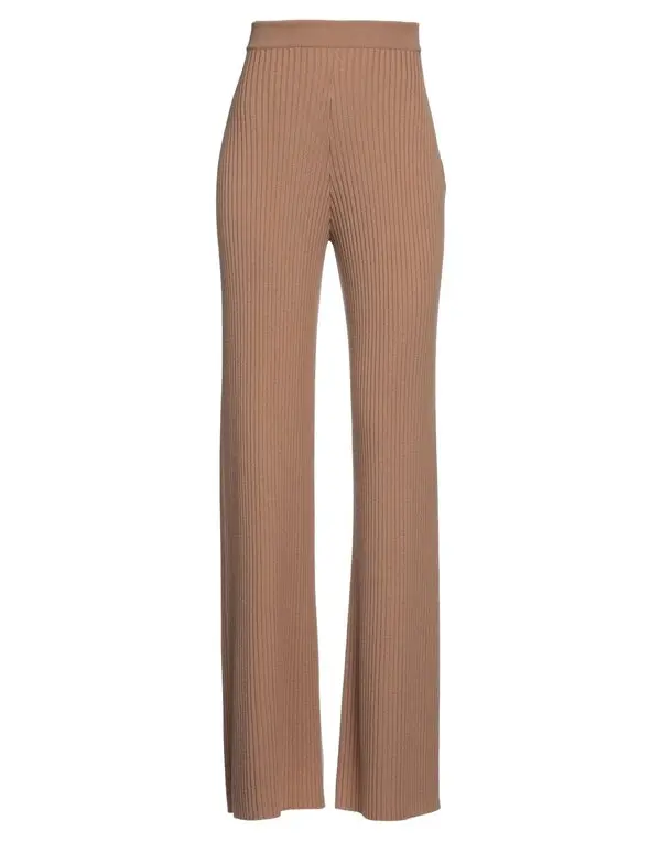 Chloé Solid Color Knitted Pants - Brown