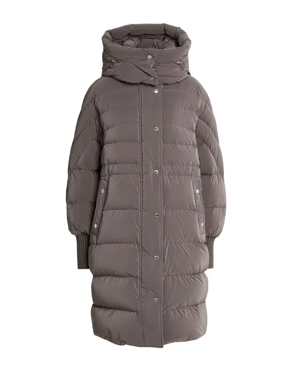 MOORER Quilted Down Coat With Detachable Hood