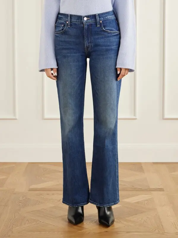 MOTHER The Bookie Sneak Jeans - Blue
