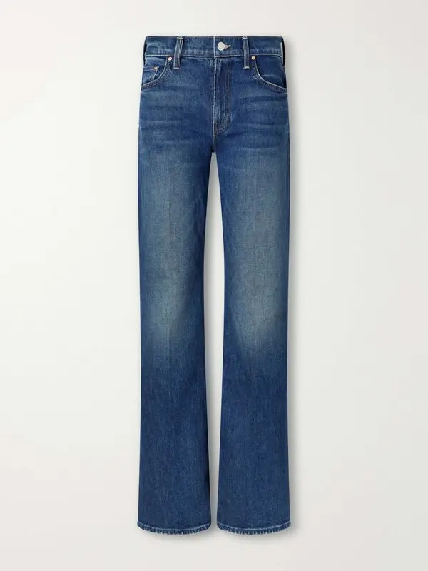 MOTHER The Bookie Sneak Mid-rise Bootcut Jeans - Dark Denim