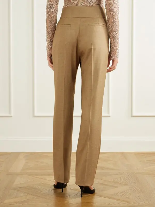 Valentino Garavani Pleated Straight-leg Trousers