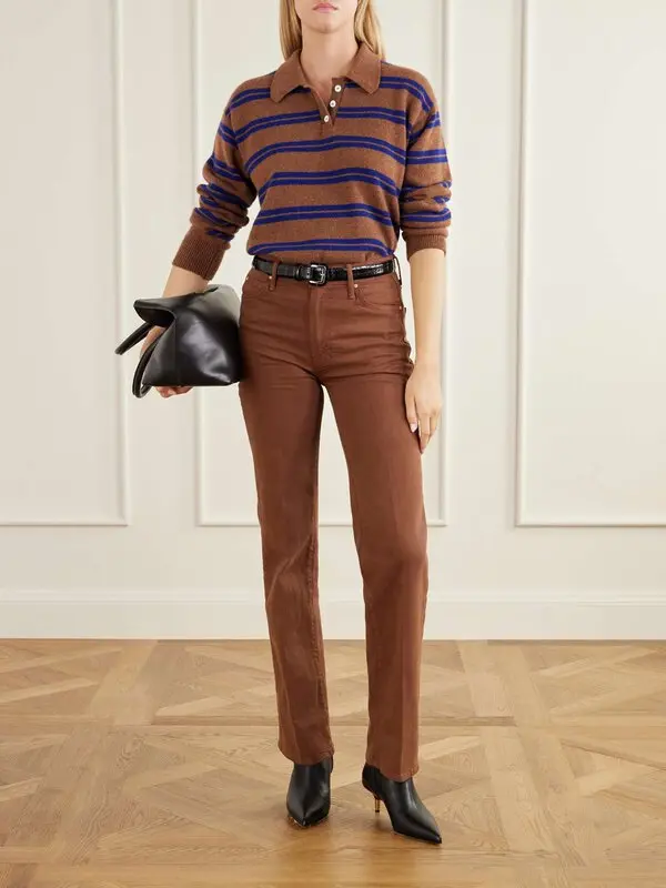 MOTHER The Kick It High-rise Straight-leg Jeans