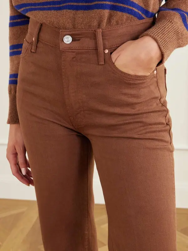MOTHER The Kick It High-rise Straight-leg Jeans