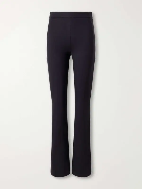 Veronica Beard Gracie Stretch-jersey Flared Pants