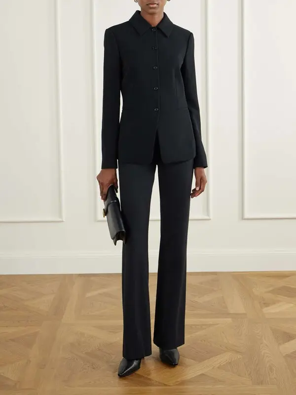 Veronica Beard Gracie Stretch-jersey Flared Pants