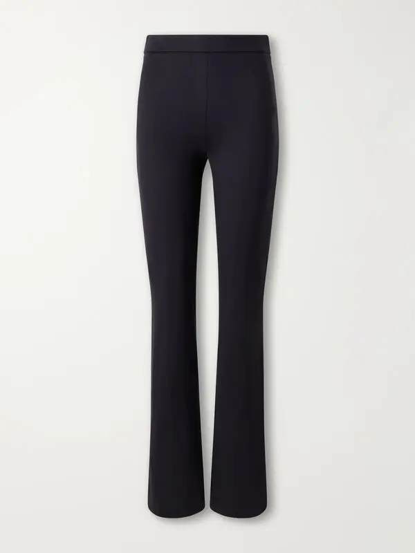 Veronica Beard Gracie Stretch-jersey Flared Pants