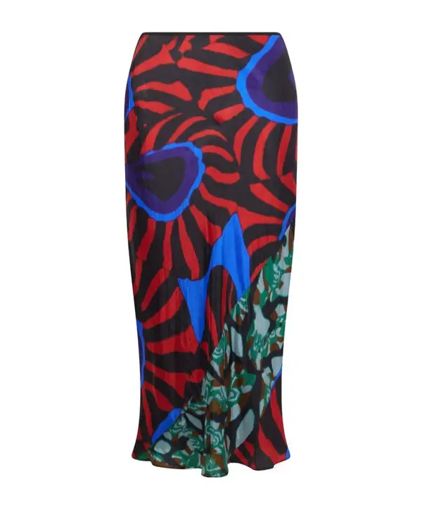 Dries Van Noten Printed Midi Skirt
