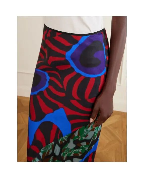 Dries Van Noten Printed Midi Skirt