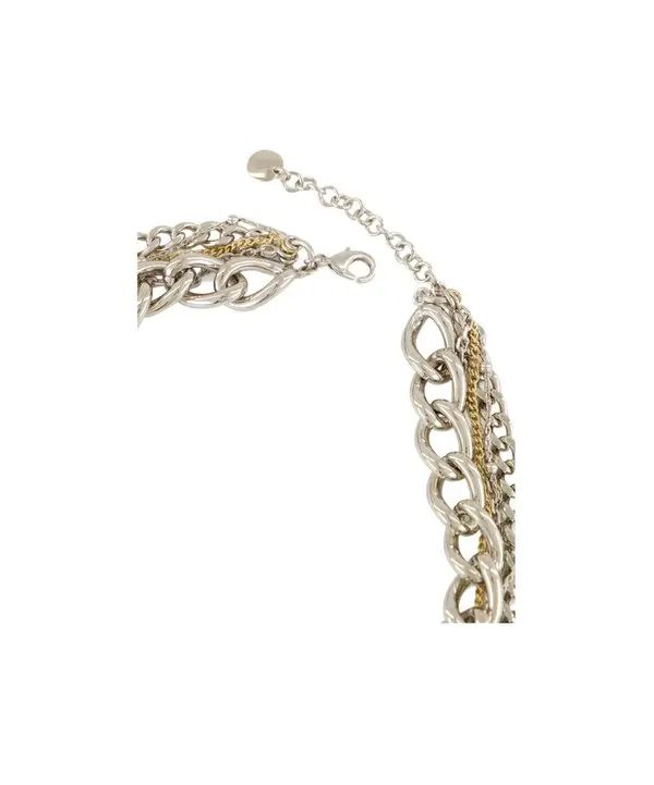 Rabanne Layered Two-tone Chain Necklace