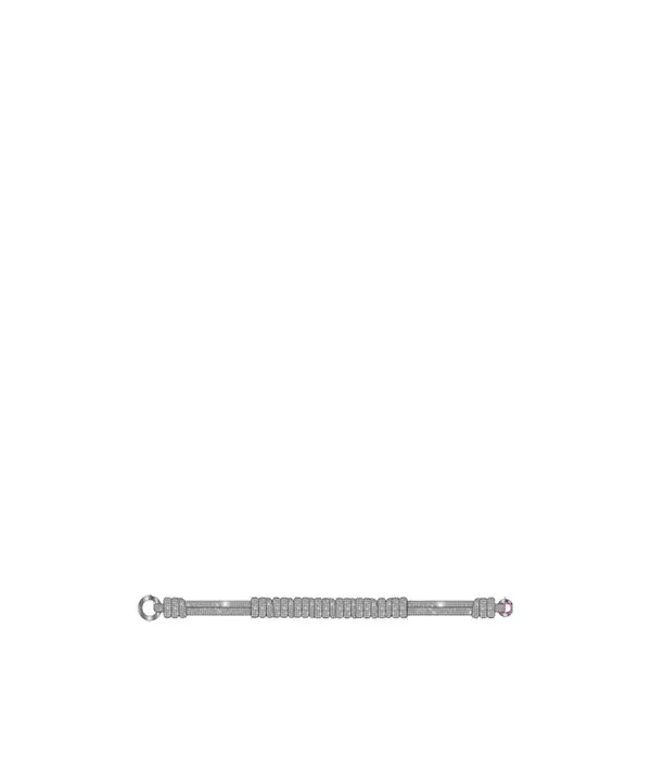 Pinko Diamond-encrusted Keychain - Gray
