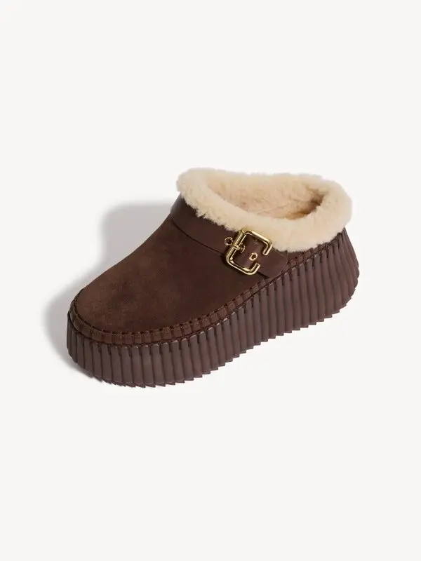 Chloé Nama Wedge Mules