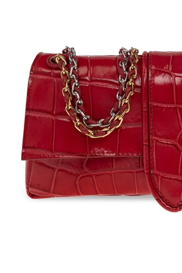 Jacquemus Croc-embossed Chain Shoulder Bag