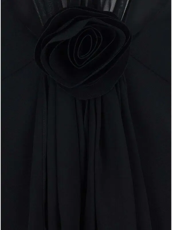 ROTATE BY BIRGER CHRISTENSEN Draped Back Mini Dress