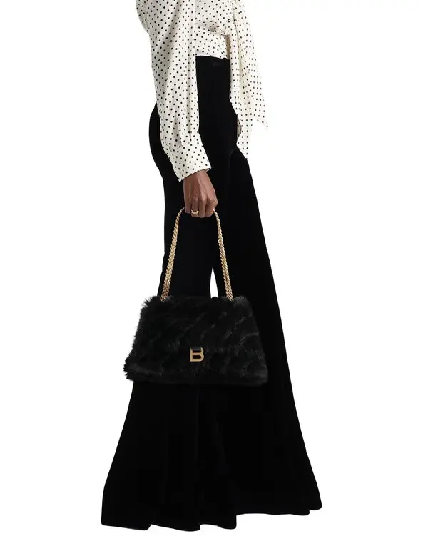 Balenciaga Furry Chain Singleshoulder Bag