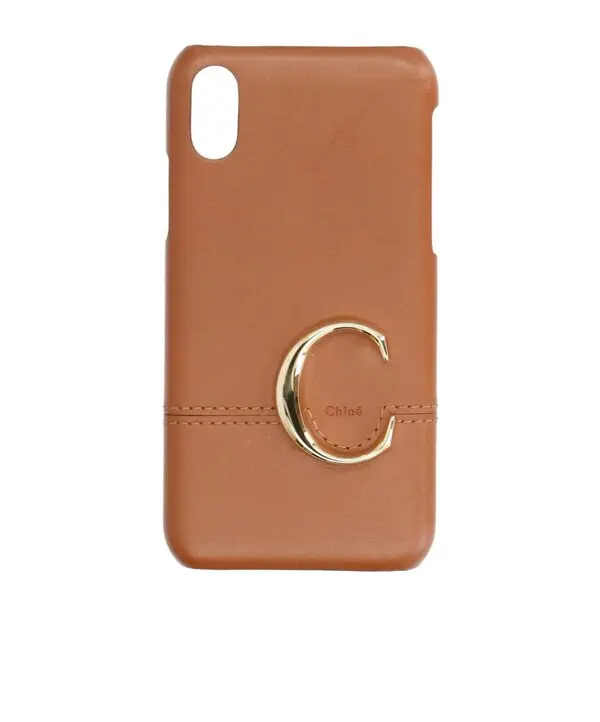 Chloé Minimalist Solid Color Phone Case - Brown