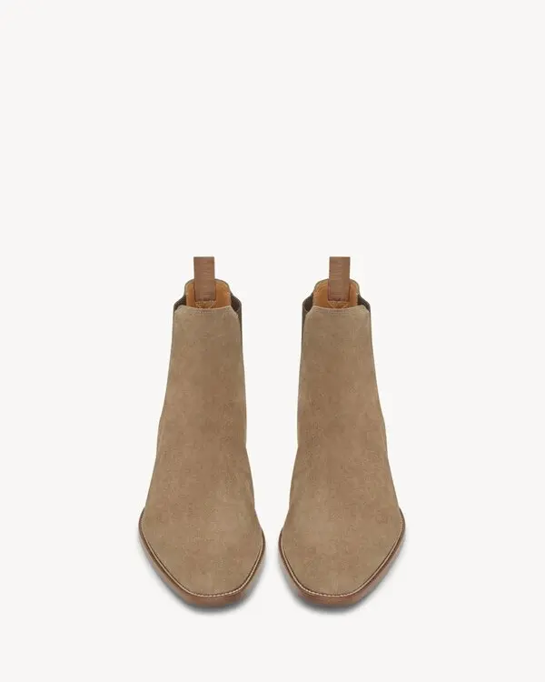 Saint Laurent Suede Chelsea Boots
