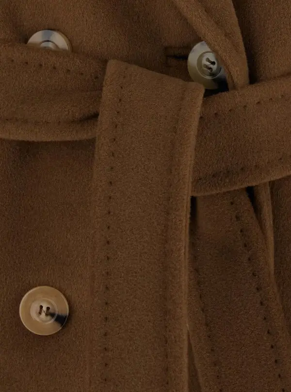 Max Mara Double-breasted Belted Coat