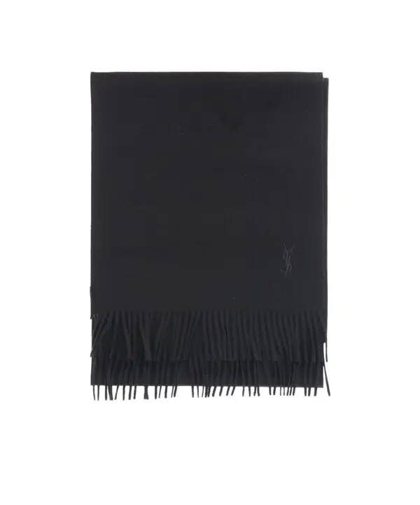 Saint Laurent Fringed Throw Scarf