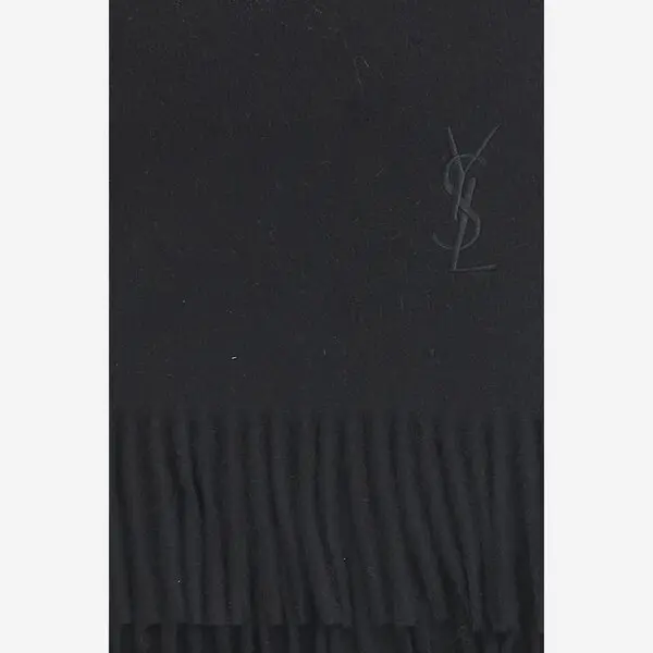Saint Laurent Fringed Throw Scarf