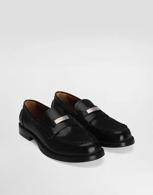 Dolce & Gabbana Dolce Gabbana Logo Plate Loafers