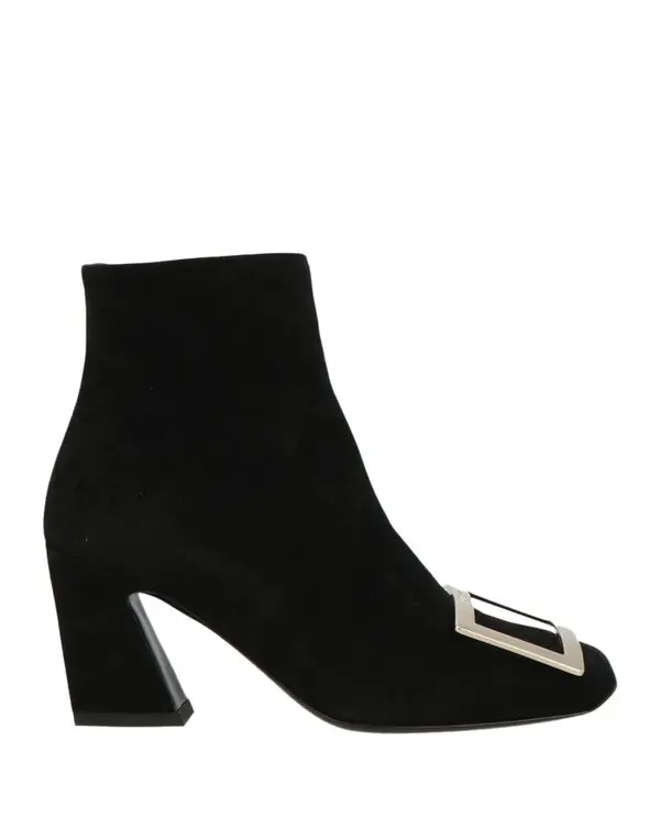 ROGER VIVIER Ankle Boots Size Leather - Black