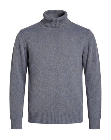 ROBERTO COLLINA Turtleneck Slate Size Merino Wool, Cashmere - Blue