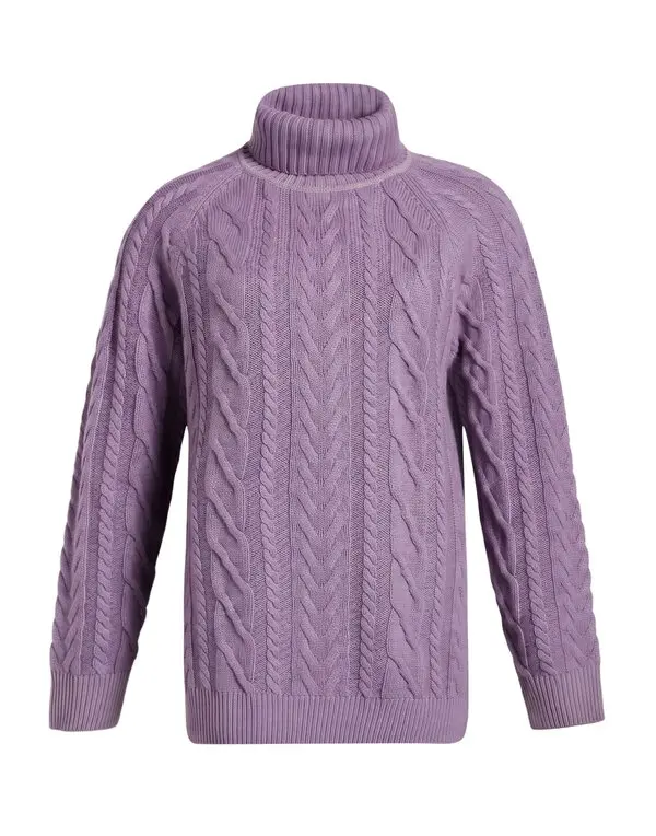 MOORER Turtleneck Lilac Size Cashmere
