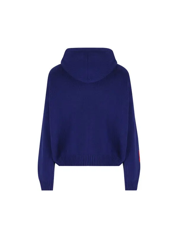 Celine Zip-up Hooded Cardigan With Drawstring