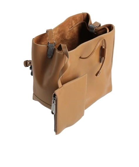 Brunello Cucinelli Compact Solidcolor Bucket Bag