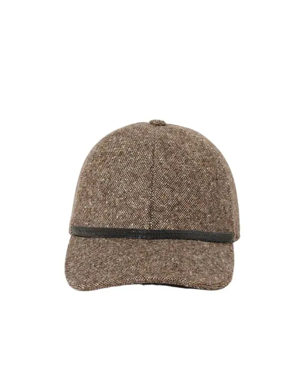 Brunello Cucinelli Wool-blend Baseball Cap - Brown