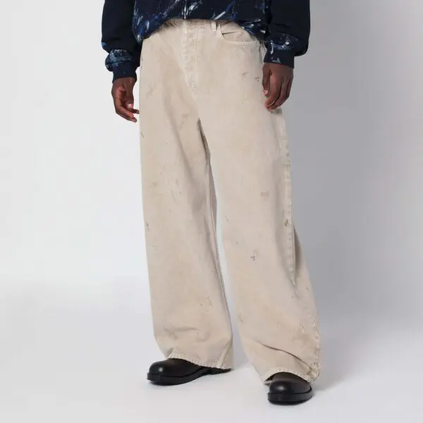 Balenciaga Belt-loop Wide-leg Jeans