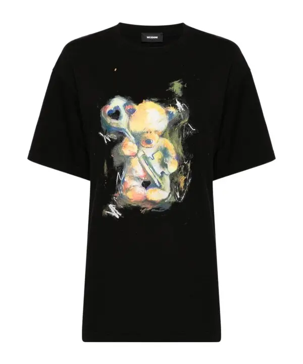 We11Done Teddy Printed T-shirt - Black