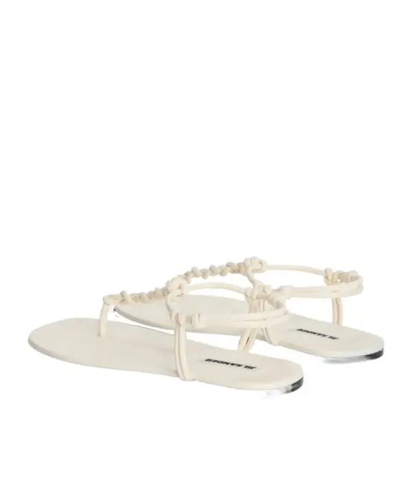 JIL SANDER Braided Strap Flat Sandals
