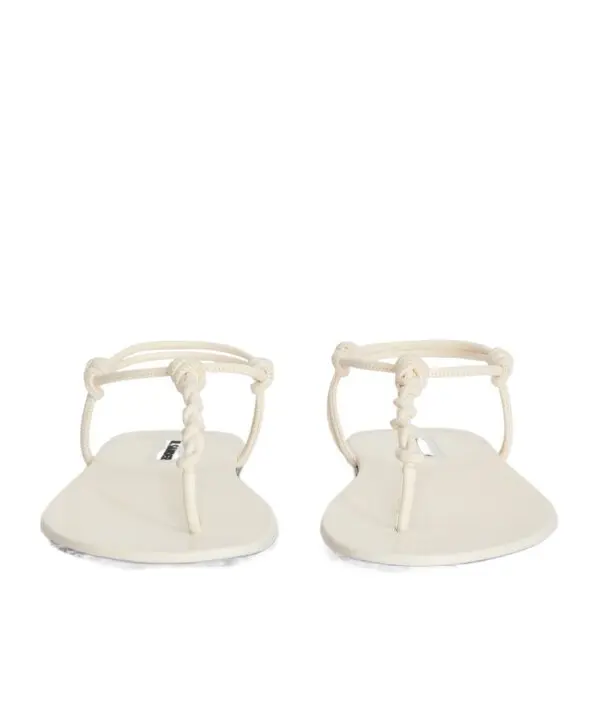 JIL SANDER Braided Strap Flat Sandals