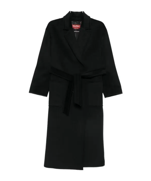Max Mara Long-sleeved Coat - Black