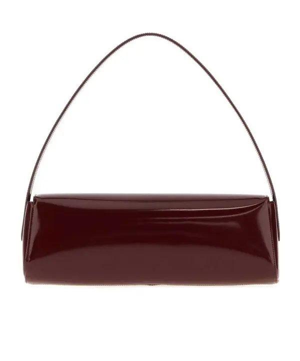 JIL SANDER Kante Shoulder Bag - Burgundy