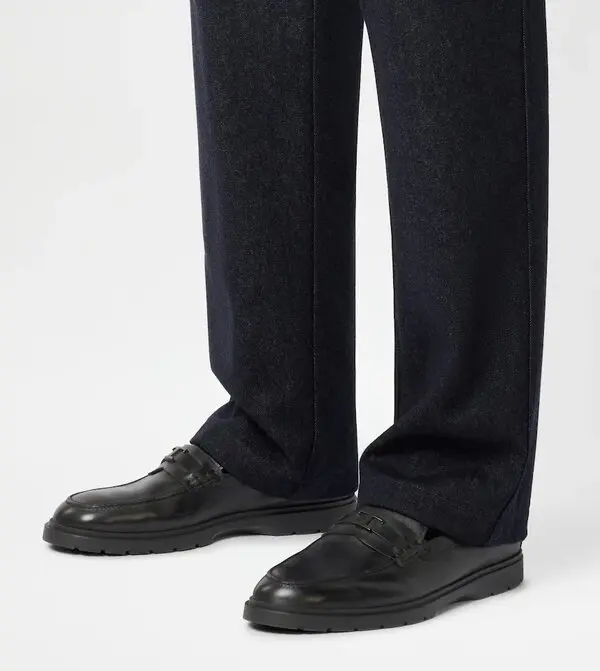 TOD'S Embossed Logo Loafers