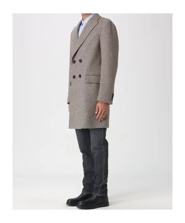 Zegna Double-breasted Long-sleeved Coat