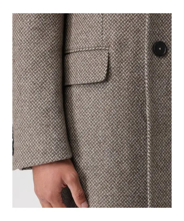 Zegna Double-breasted Long-sleeved Coat