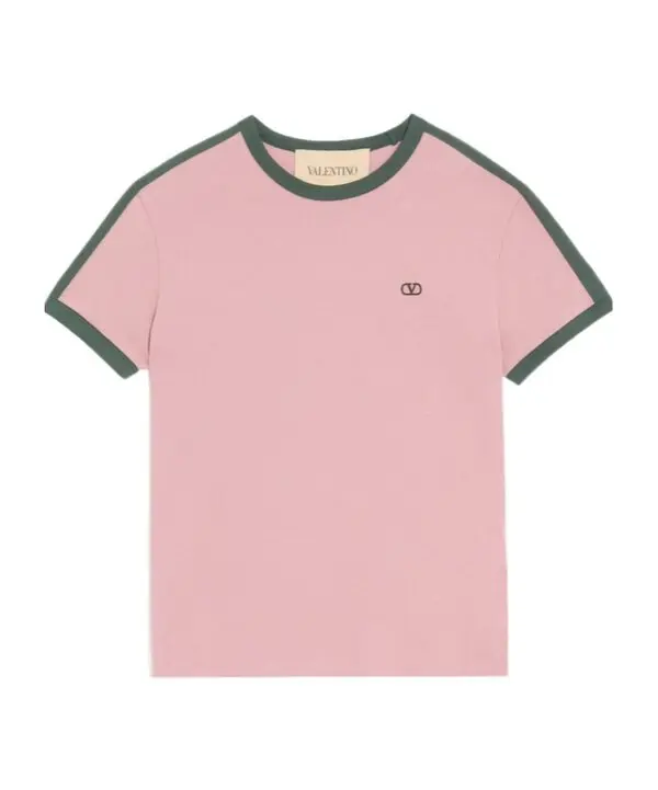 Valentino Garavani Contrast Trim Logo T-shirt