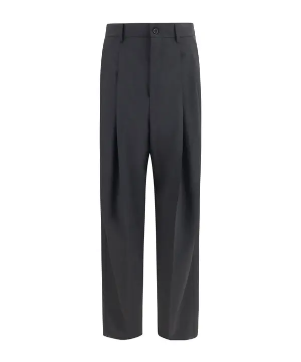 Dolce & Gabbana Dolce Gabbana Pleated Pants - Black