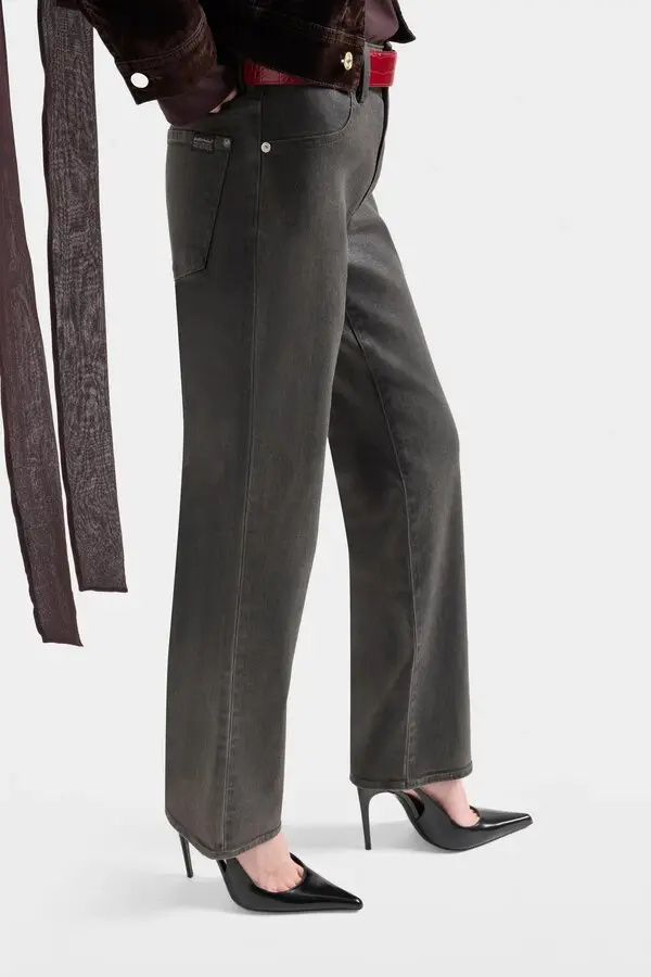 7 For All Mankind Calie Logo-patch Straight Jeans