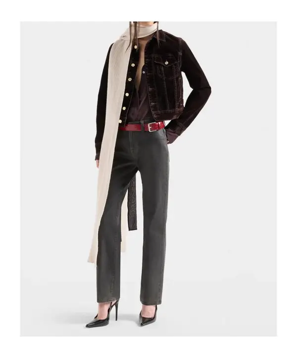 7 For All Mankind Calie Logo-patch Straight Jeans