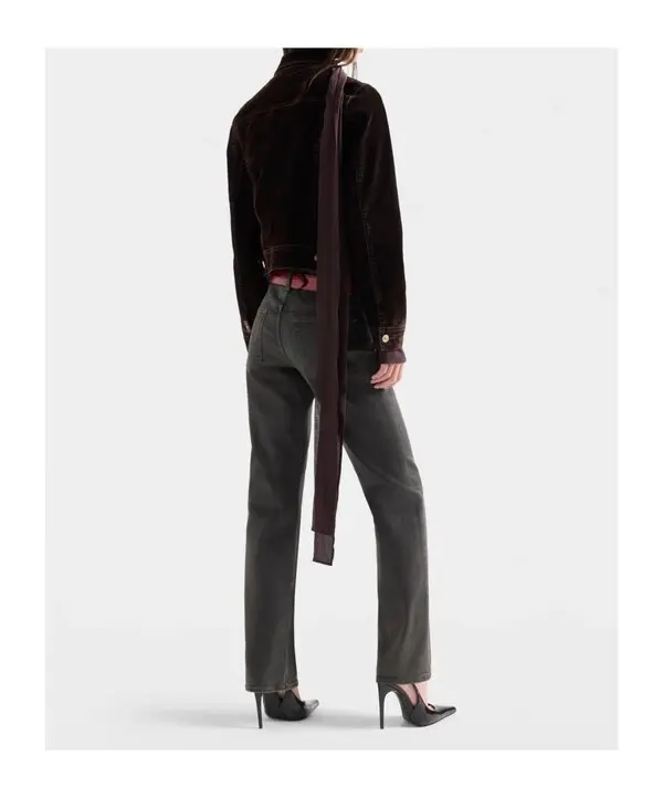 7 For All Mankind Calie Logo-patch Straight Jeans