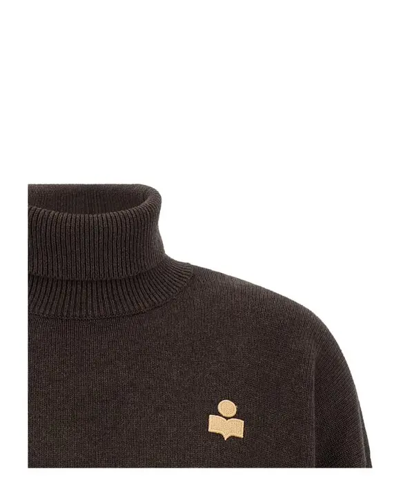 Isabel Marant Étoile Mock-neck Logo Knitted Sweater