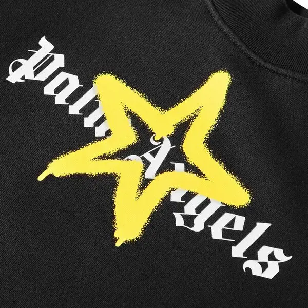 Palm Angels Mockneck Cropped Sweatshirt