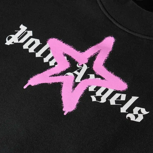 Palm Angels Mockneck Cropped Sweatshirt