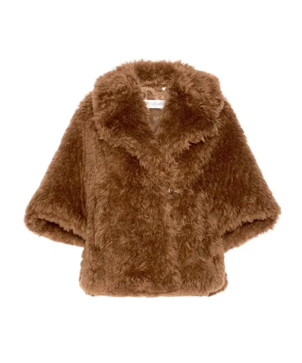 Max Mara Wool Cape With A Soft Texture