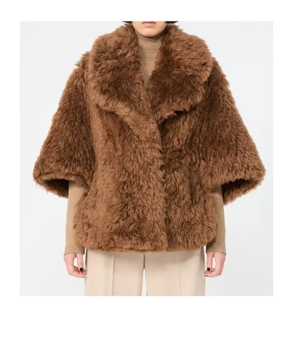 Max Mara Wool Cape With A Soft Texture