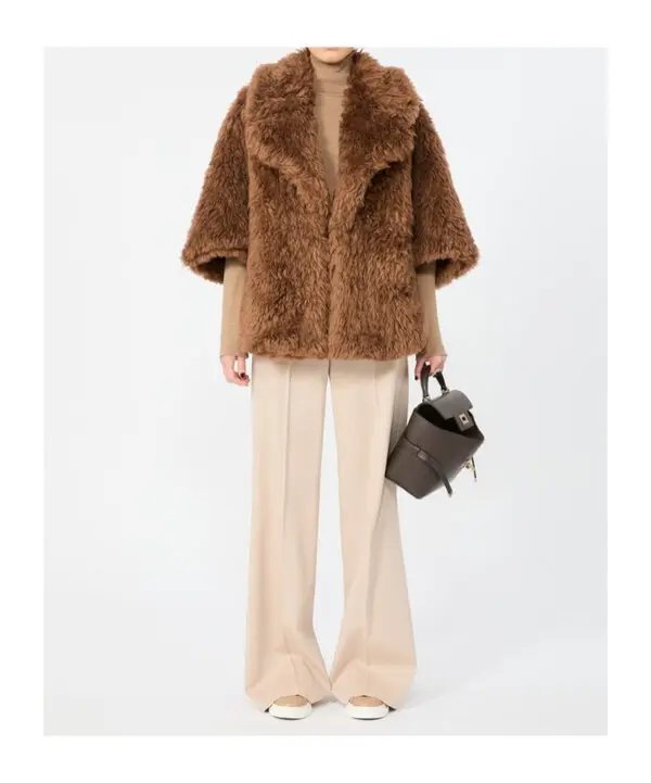 Max Mara Wool Cape With A Soft Texture